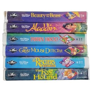 Disney | Media | Disney The Classics Vhs Lot Of 6 Aladdin Robin Hood ...